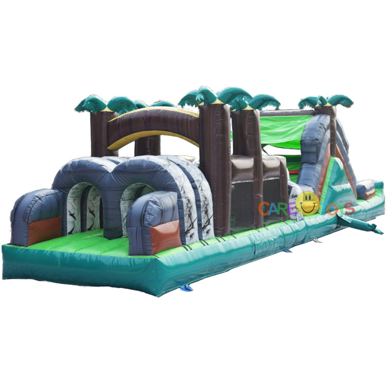 rocky and forest inflatable obstacle course