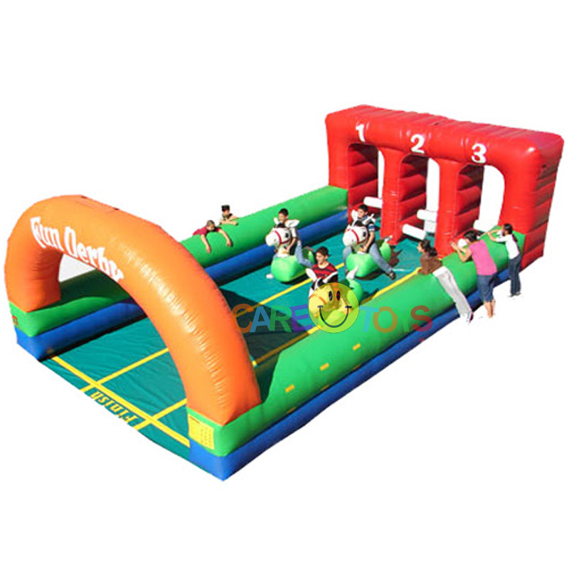 Fun inflatable derby horse race game game for sale China factory ...